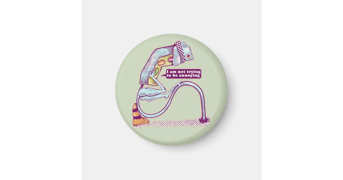 Traffic light looking sad magnet | Zazzle