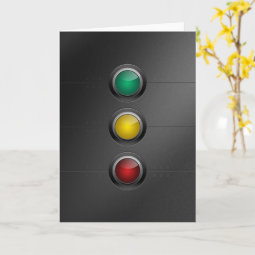 Traffic Lights Card | Zazzle