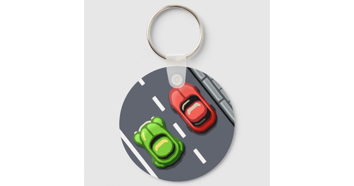 Traffic Rush Keychain | Zazzle
