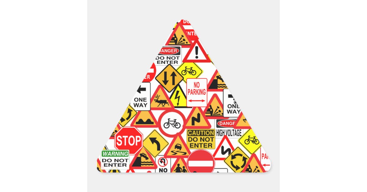 Traffic signs stickers | Zazzle