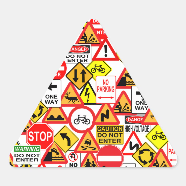 Traffic signs stickers | Zazzle