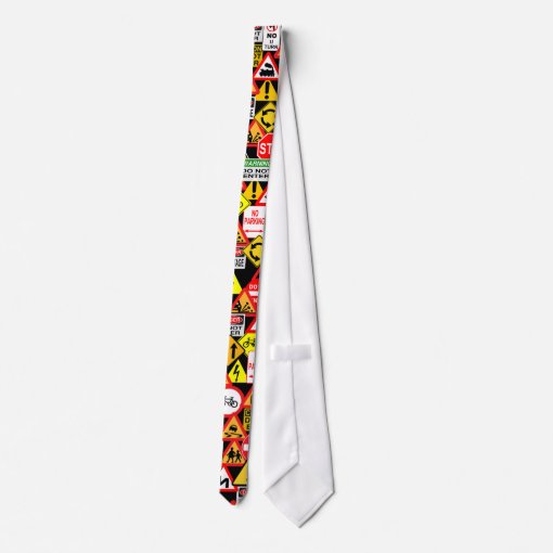 Traffic signs tie | Zazzle