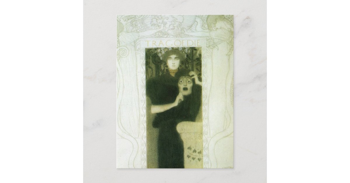 Tragedy by Gustav Klimt Postcard | Zazzle