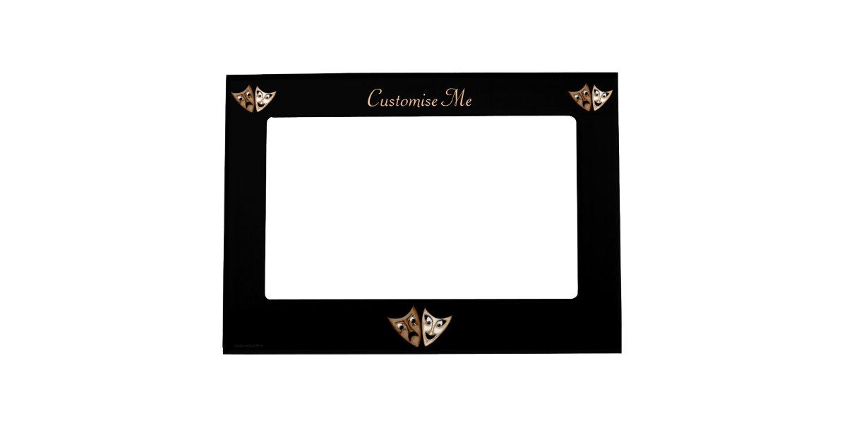 Tragedy & Comedy Magnetic Picture Frame | Zazzle