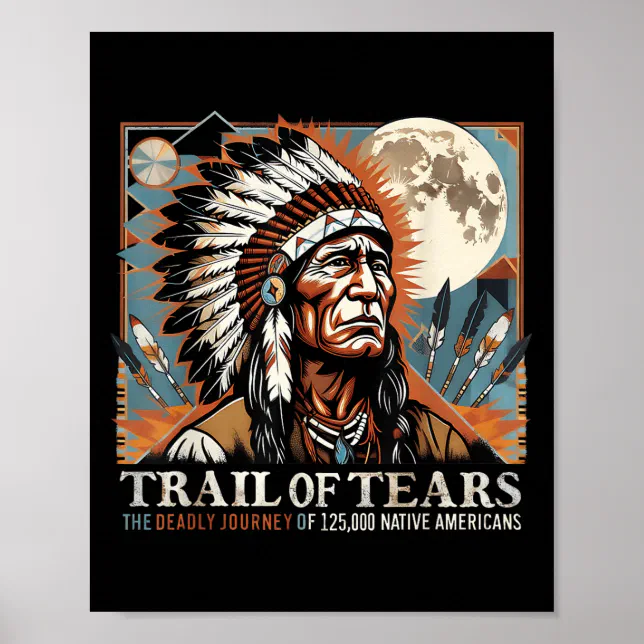 Trail Of Tears Memorial Native American Poster | Zazzle