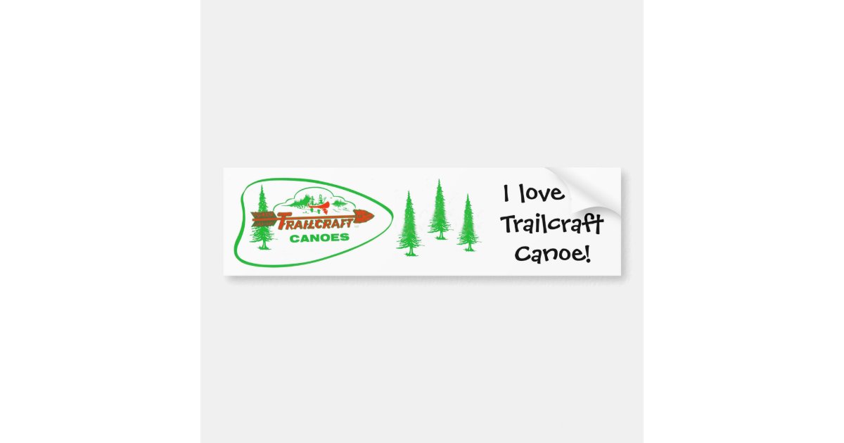 Trailcraft Canoe Bumper Sticker | Zazzle