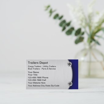 Trailer Business Cards | Zazzle