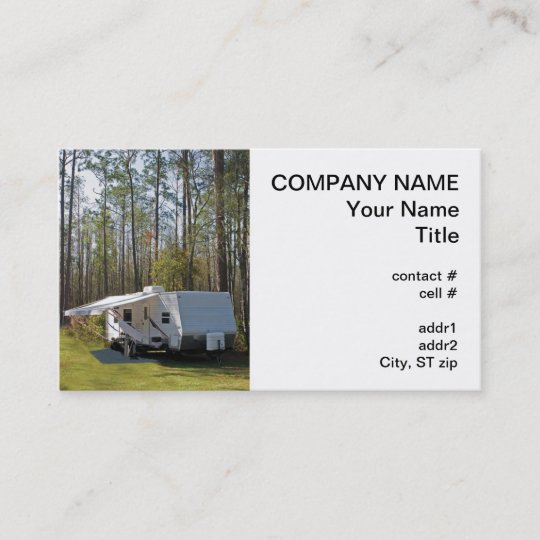 trailer camping business card | Zazzle.com