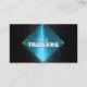 Trailer Manufacturing Metal Business Card - Blue | Zazzle