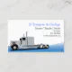 Trailer Truck Haulage Blue Business Card | Zazzle