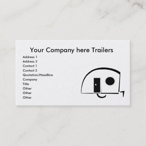 Trailers business cards