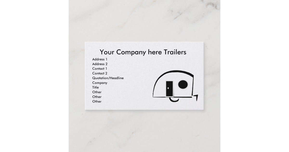 Trailers business cards | Zazzle