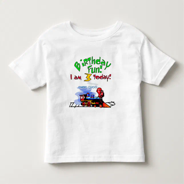 Train 3rd Birthday Tshirts and Gifts | Zazzle