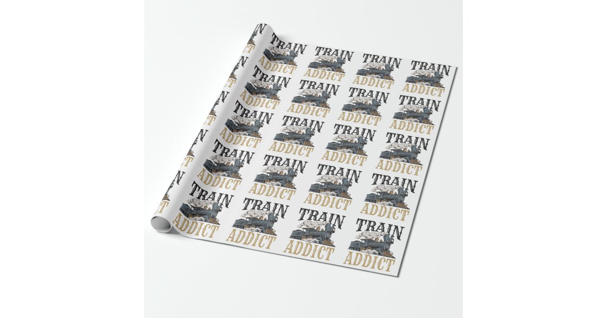 Train Addict Model Railroad Railway Hobbyist Wrapping Paper | Zazzle