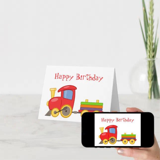 Train Birthday Card | Zazzle