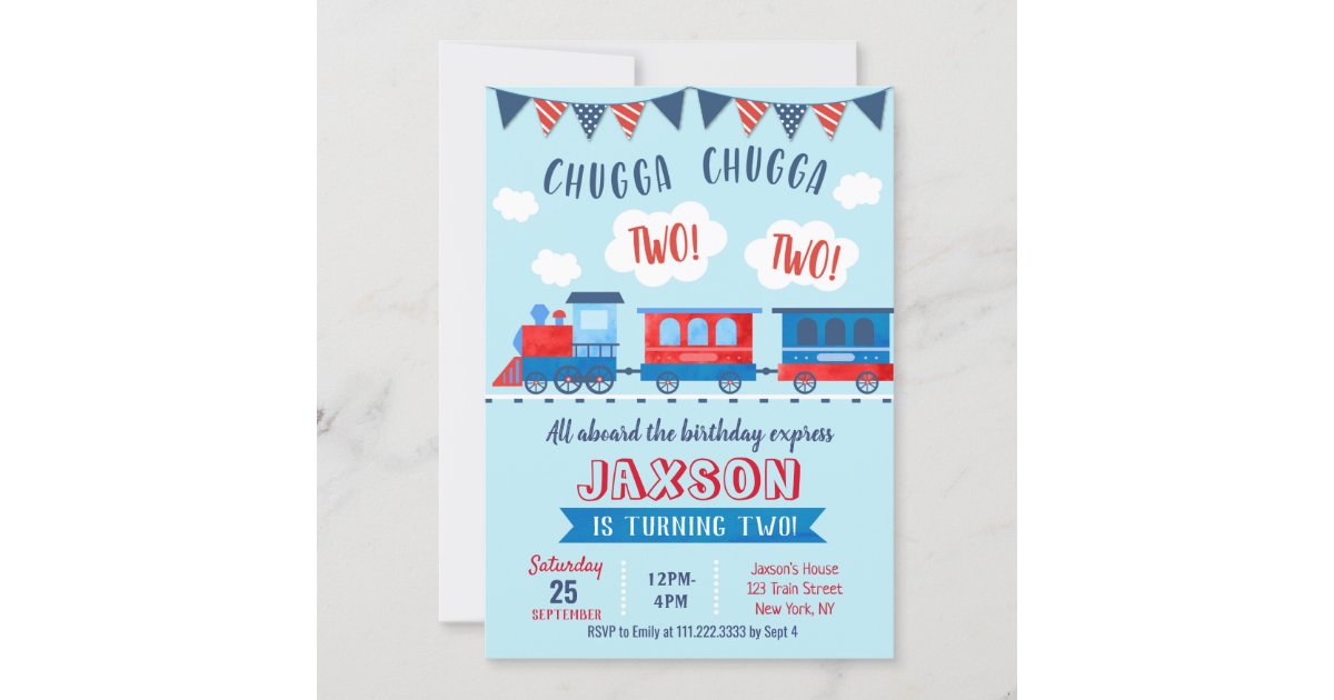 Train Birthday Invitations | Zazzle
