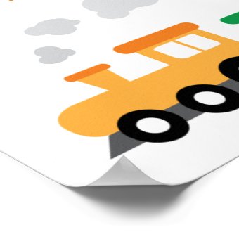 Train Birthday Party Poster | Zazzle