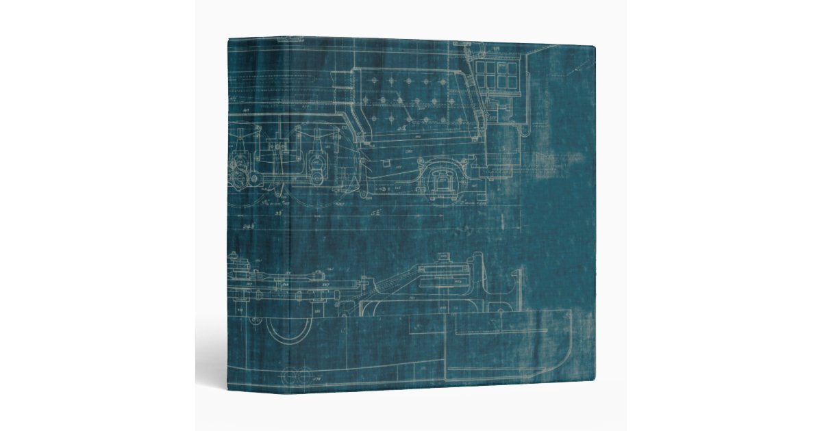 Train Blueprint I Binder | Zazzle