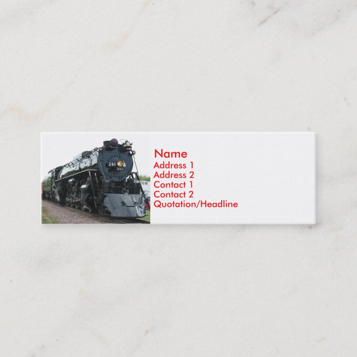 Train Business Card | Zazzle.com