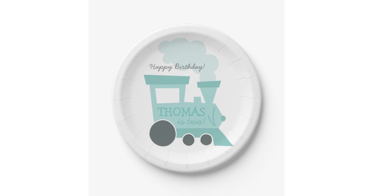 Train Cars Paper Plates | Zazzle