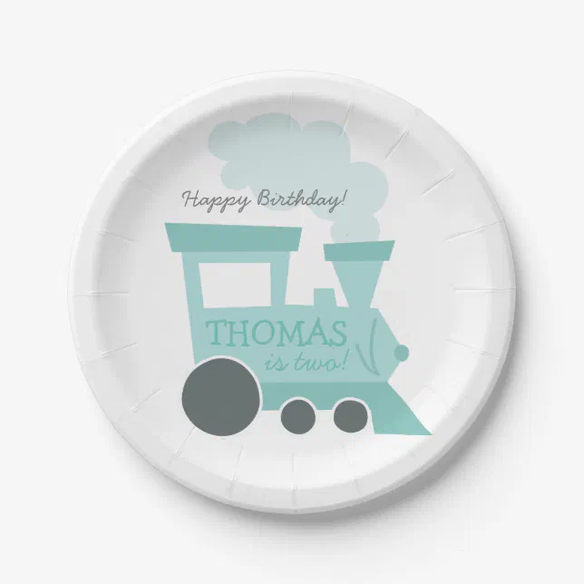 Train Cars Paper Plates | Zazzle