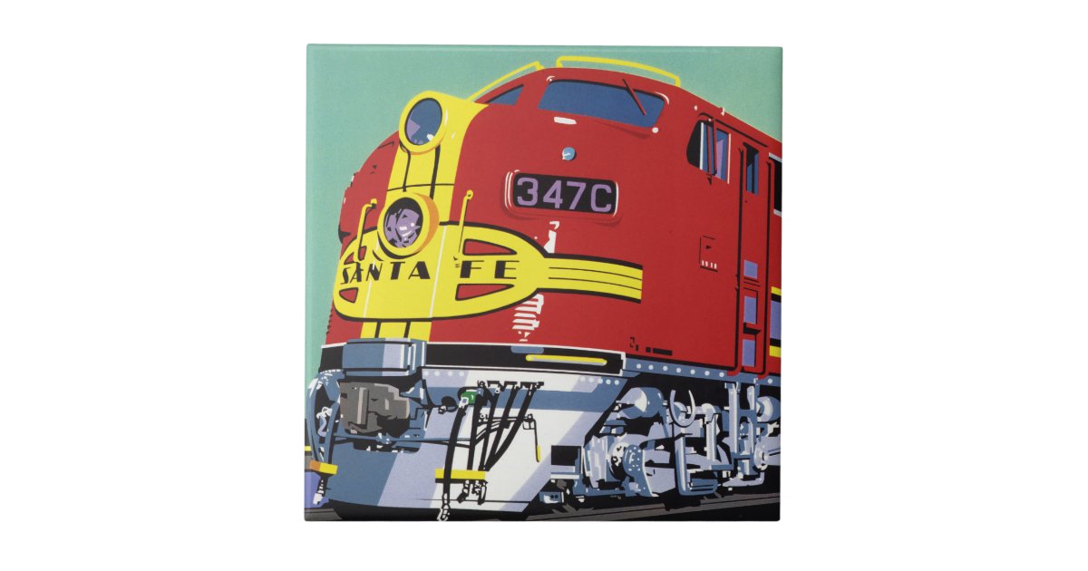 Train Ceramic Tile | Zazzle