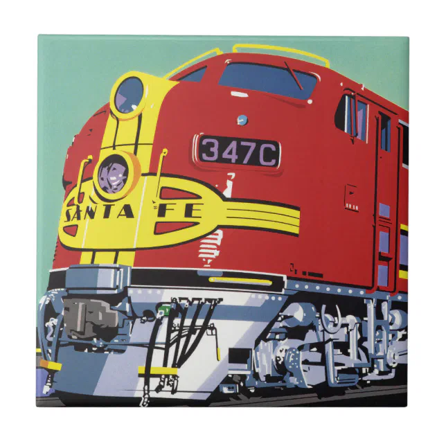 Train Ceramic Tile | Zazzle