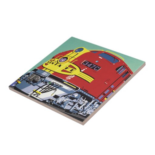 Train Ceramic Tile | Zazzle