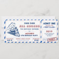 Train Choo Choo All aboard Birthday Invitation | Zazzle
