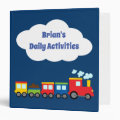 Train Cover Daily Activities Binder | Zazzle