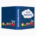 Train Cover Daily Activities Binder | Zazzle