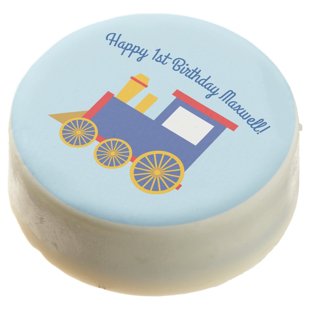 Train Cute Kids Birthday Party Theme Chocolate Covered Oreo | Zazzle