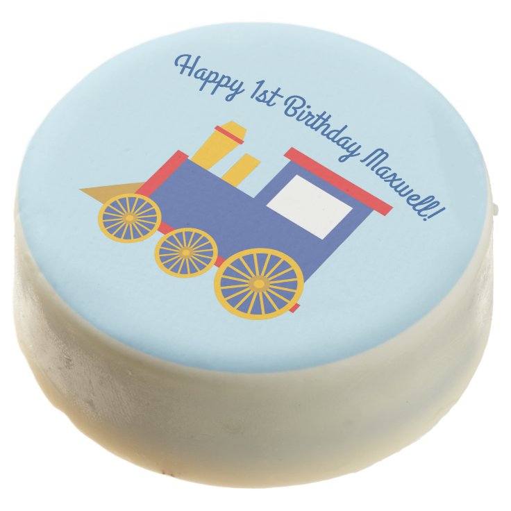 Train Cute Kids Birthday Party Theme Chocolate Covered Oreo | Zazzle