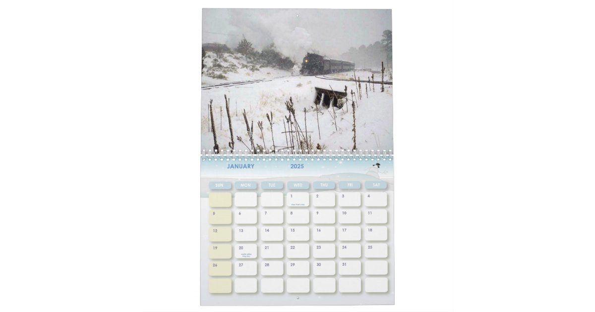 Train Enthusiests Calendar | Zazzle