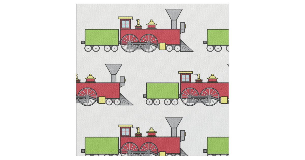 Train Fabric | Zazzle