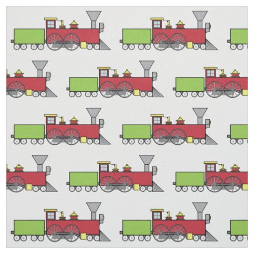 Train Fabric | Zazzle
