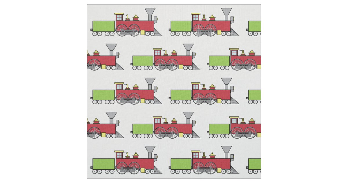 Train Fabric | Zazzle