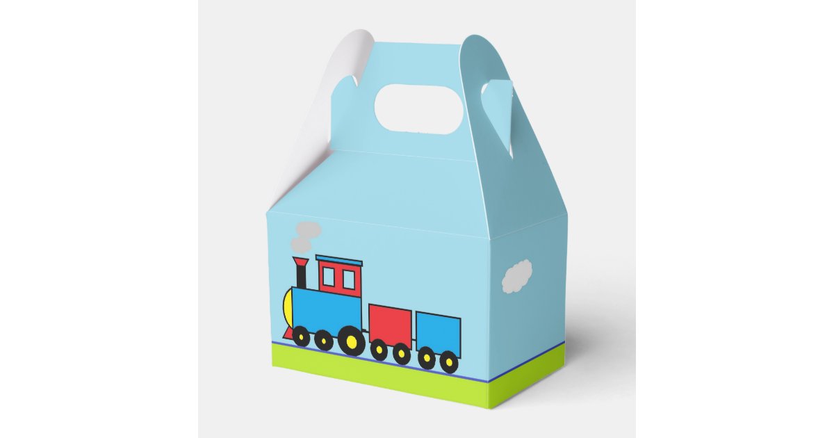 "Train" Gable Favor Box | Zazzle