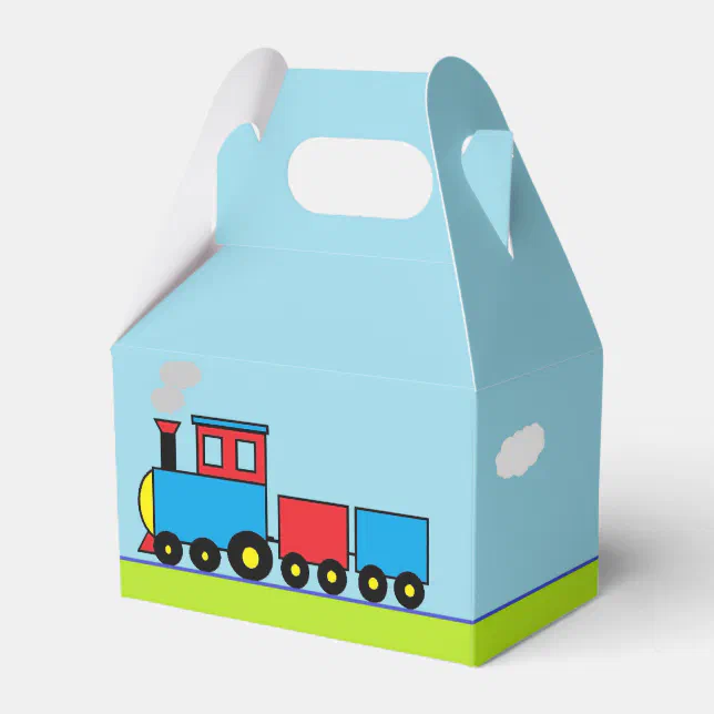 "Train" Gable Favor Box | Zazzle
