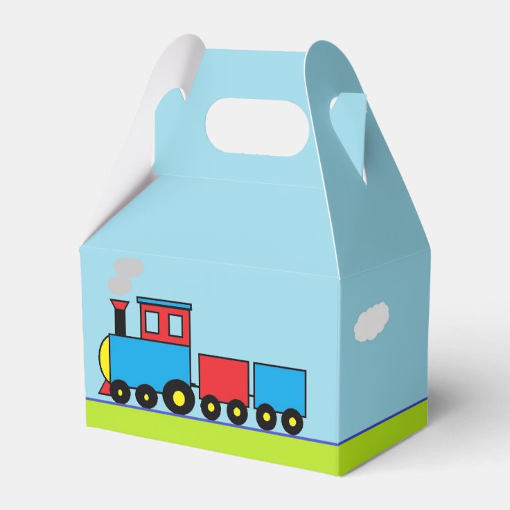 "Train" Gable Favor Box | Zazzle