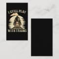 Train Humor Locomotive Trainspotter Railroad Business Card | Zazzle