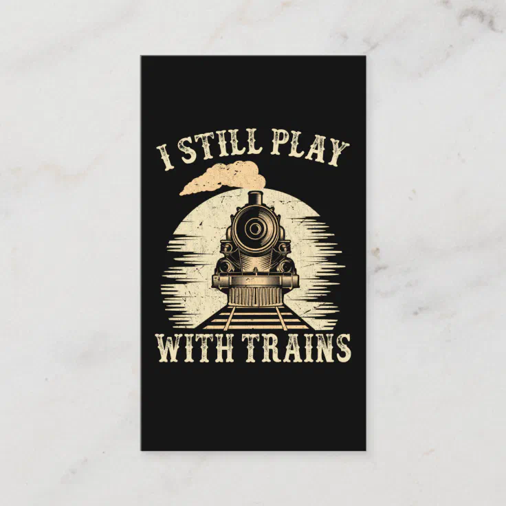 Train Humor Locomotive Trainspotter Railroad Business Card | Zazzle