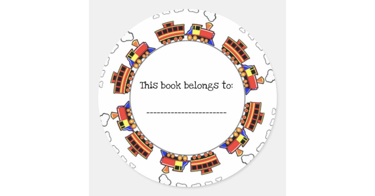 Train on a Track Classic Round Sticker | Zazzle