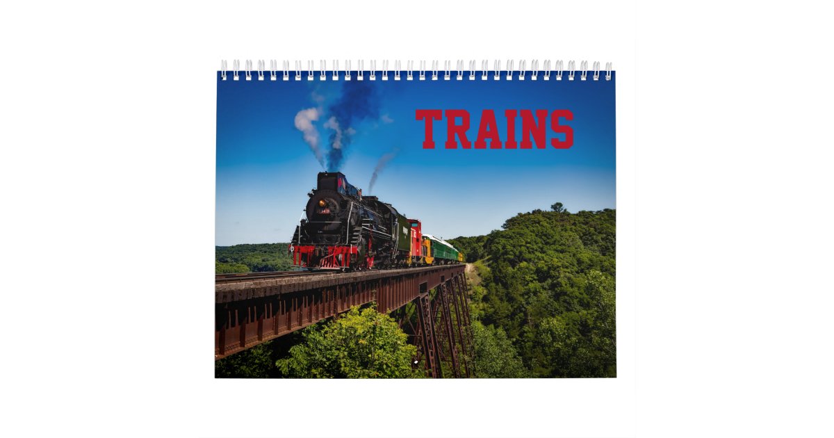 Train Photo Calendar | Zazzle