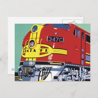 Train Postcard | Zazzle