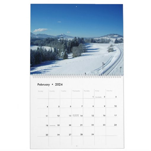 Train Railroad Track Calendar | Zazzle