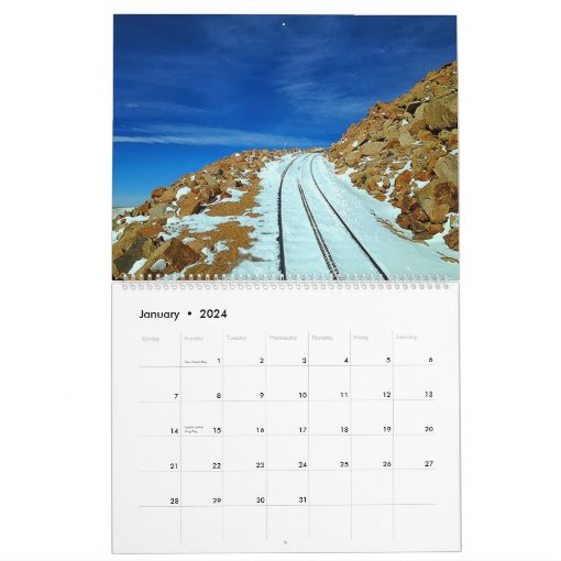 Train Railroad Track Calendar | Zazzle