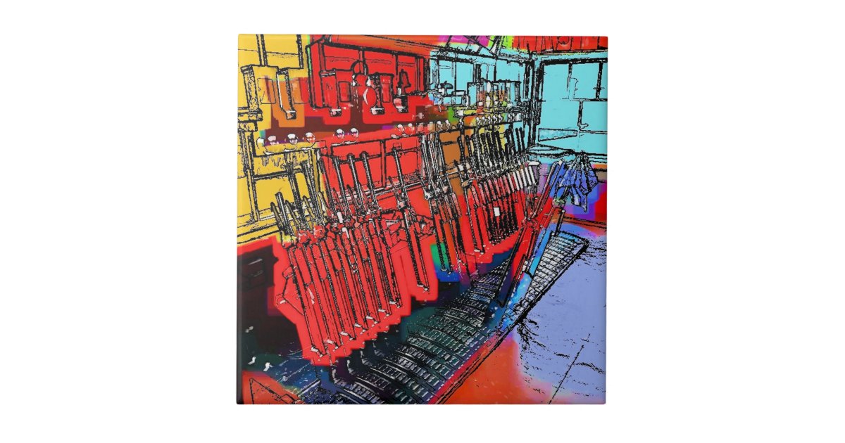 TRAIN STATIONS CERAMIC TILE | Zazzle