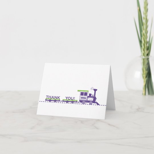 Train Thank You Card | Zazzle.com