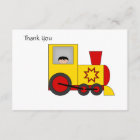 Locomotive Train Thank You Note Card Stationery | Zazzle.com